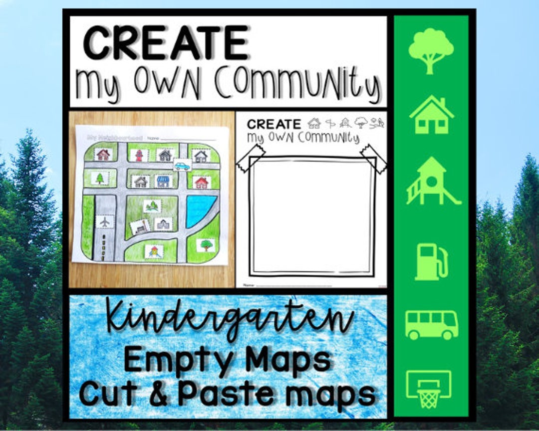 Create My Own Community Map, Neighborhood Maps, Draw or Cut and Paste ... Create My Own Community Map, Neighborhood Maps, Draw or Cut and Paste ...