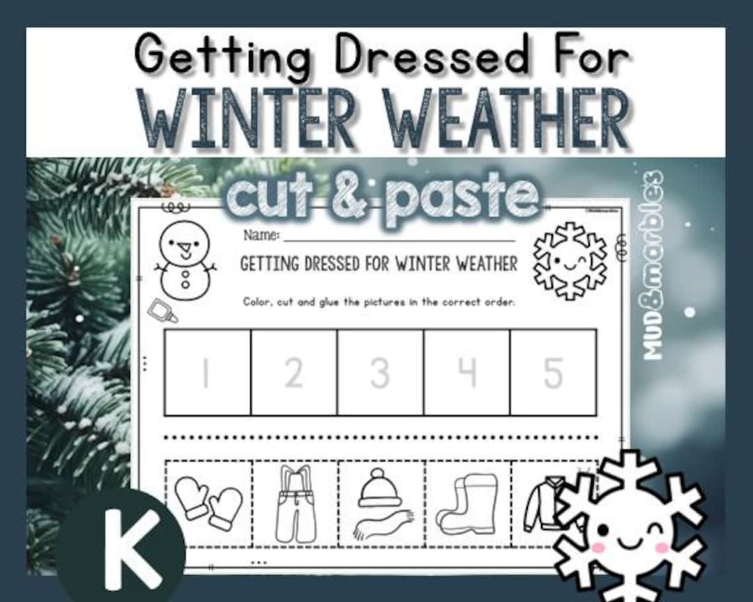 Getting Dressed for Winter Sequencing Activity | Preschool ...