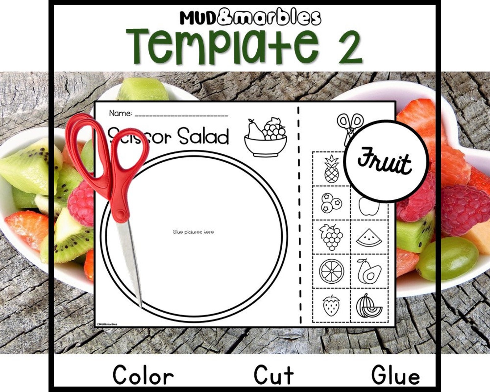 Scissor Salad Scissor Skills - Etsy