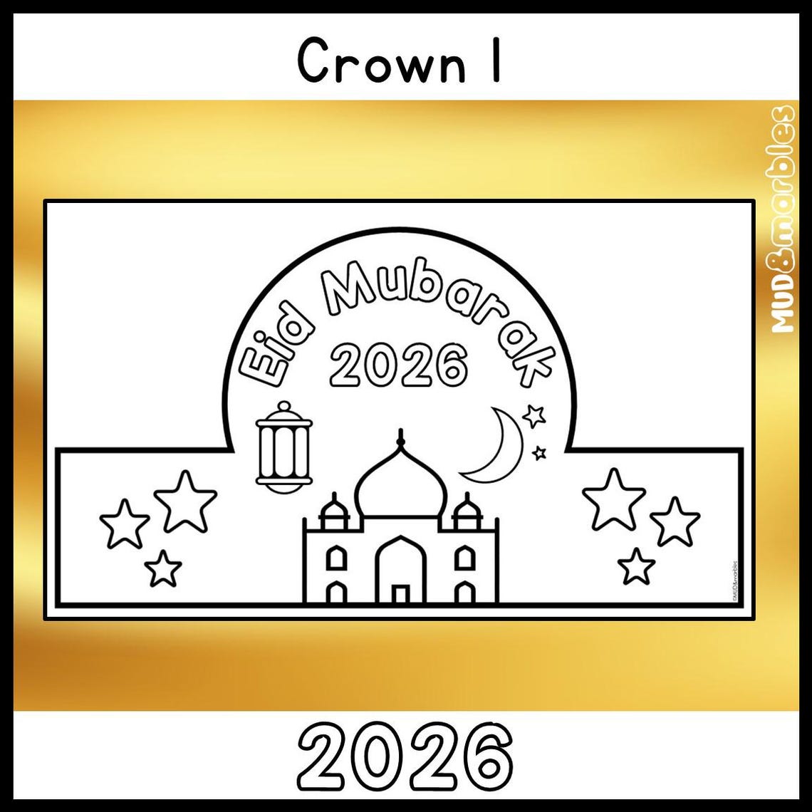 Eid|mubarak|eid Al Fitr Crown Crafts 2026 - Etsy