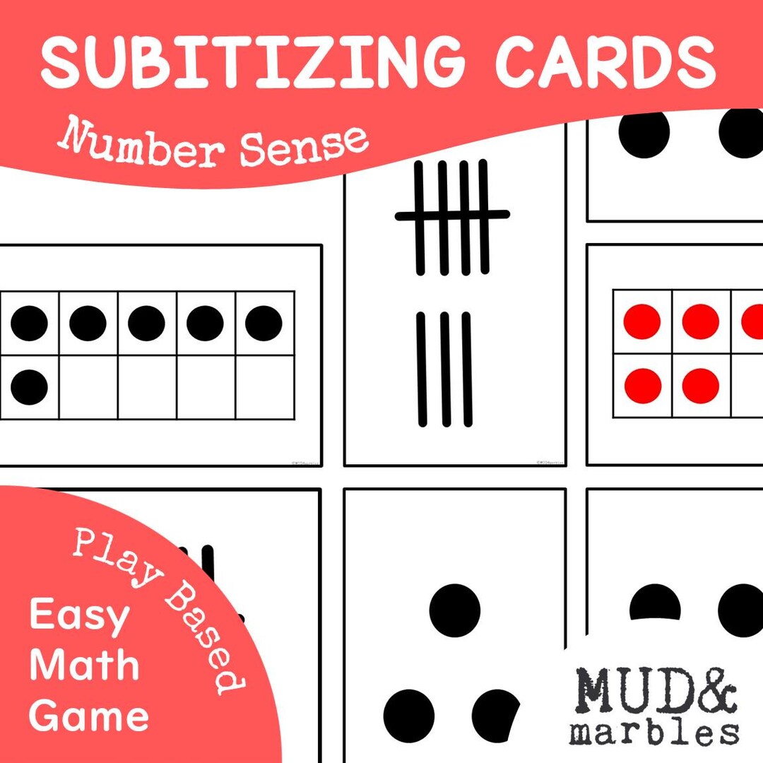 Subitizing Cards 1–10 | Kindergarten | Preschool Math Game | Number ...