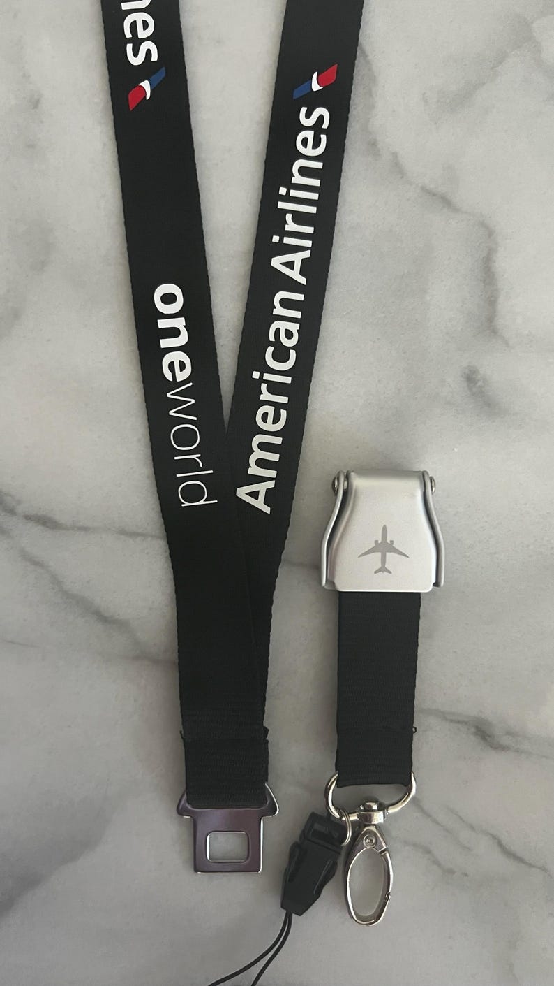 Seatbelt Extension Lanyard - American Airlines - Etsy
