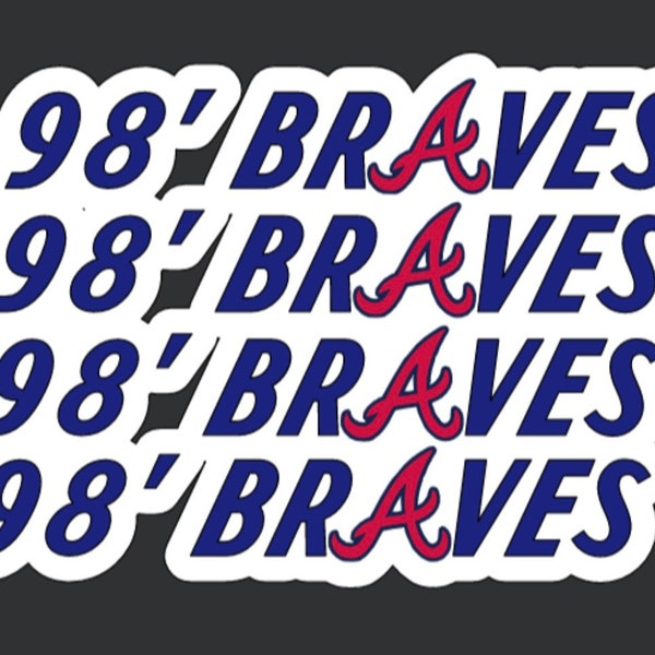 98 Braves Morgan Wallen Sticker - Etsy