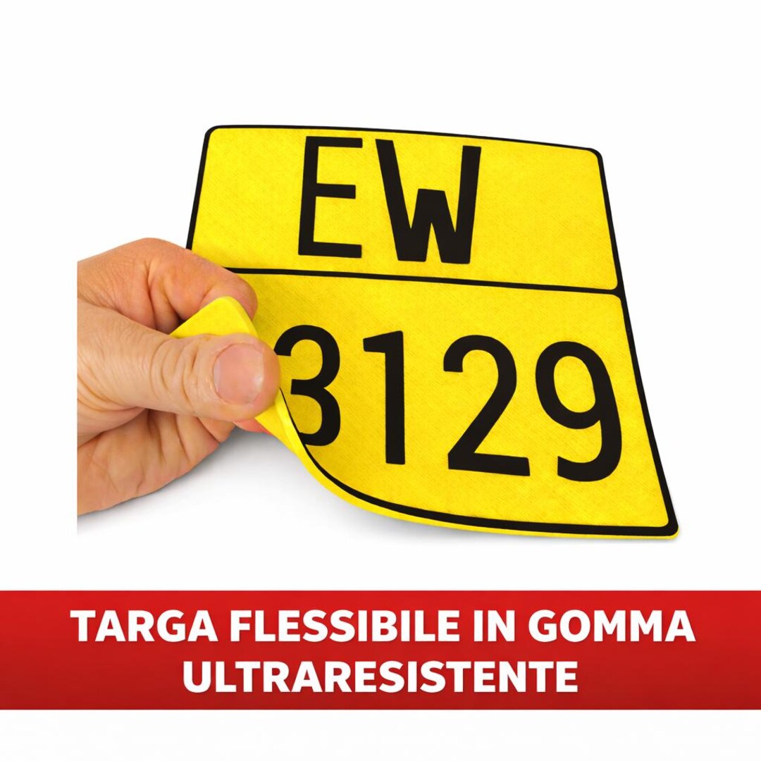 FLEXIBLE RUBBER LICENSE PLATE Repeater Plate for Enduro Rally ...
