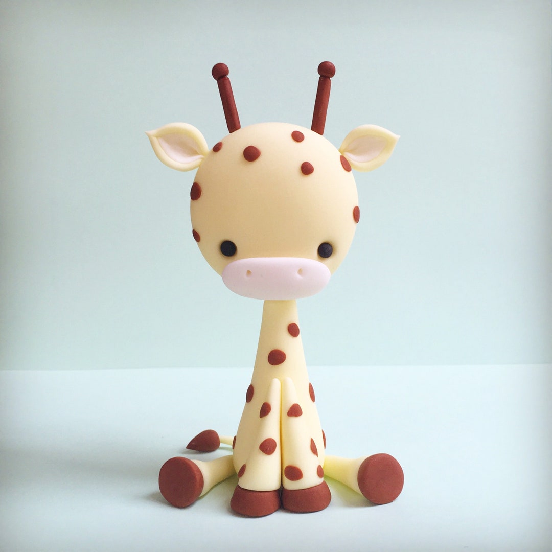 Icing Cake Topper Fondant Giraffe Model - Etsy