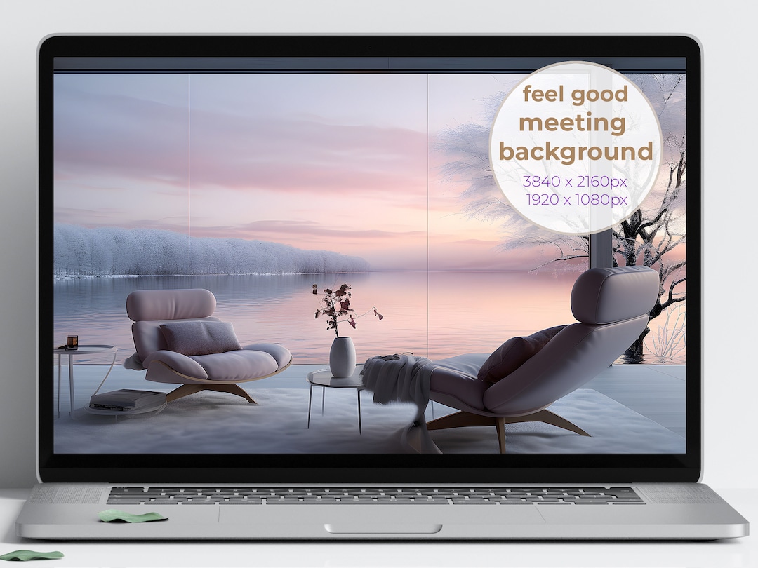 Zoom Background, Cozy Sunrise Lakeside Zoom Background, Morning Living ...