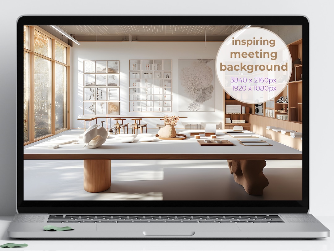 Zoom Background, Work Table Zoom Background, Minimalist Architectural ...