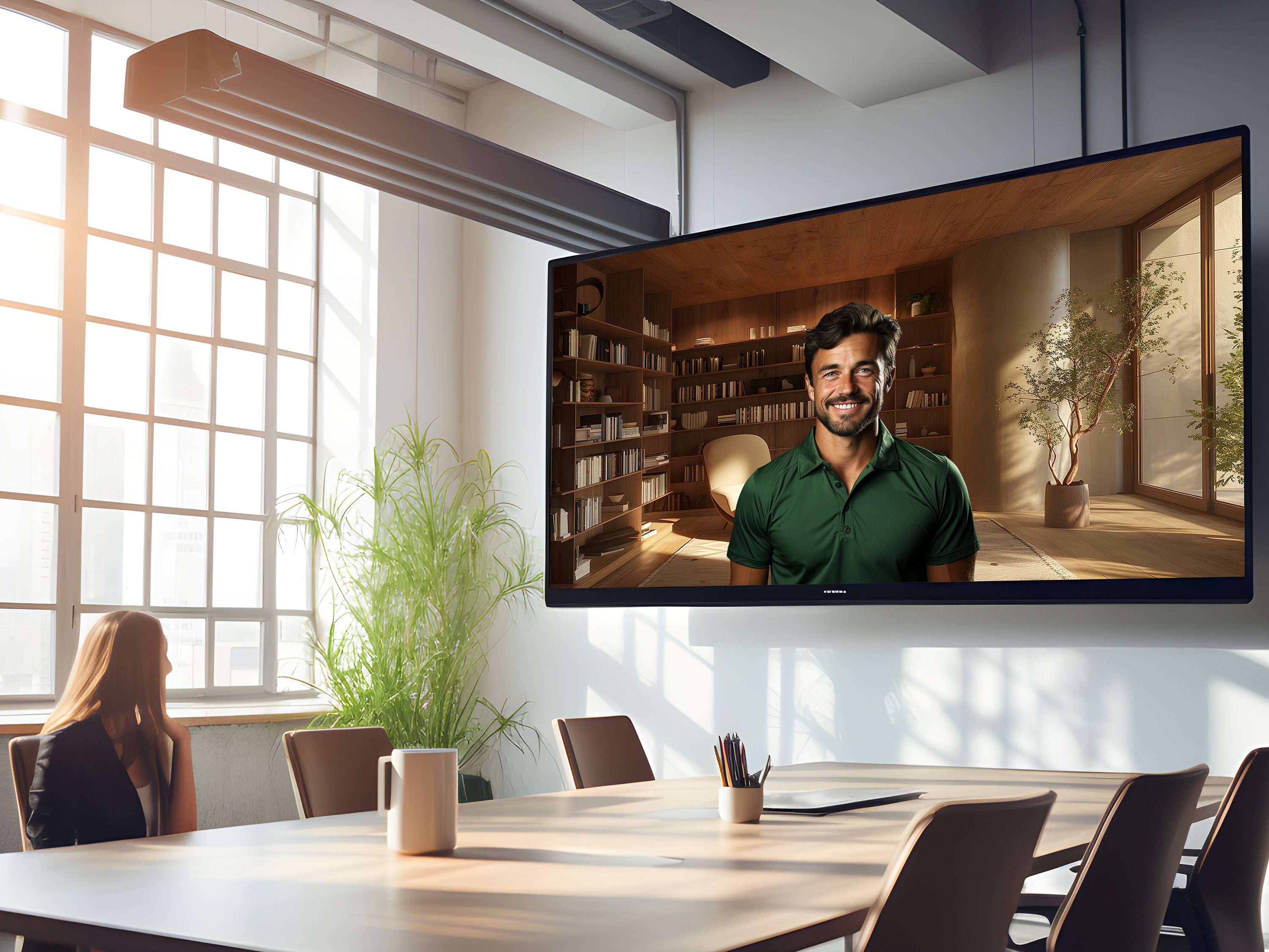 Serenity Zoom Background With Cozy Library & Warm Lighting, Zoom ...