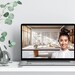 Zoom Background, Work Table Zoom Background, Minimalist Architectural ...