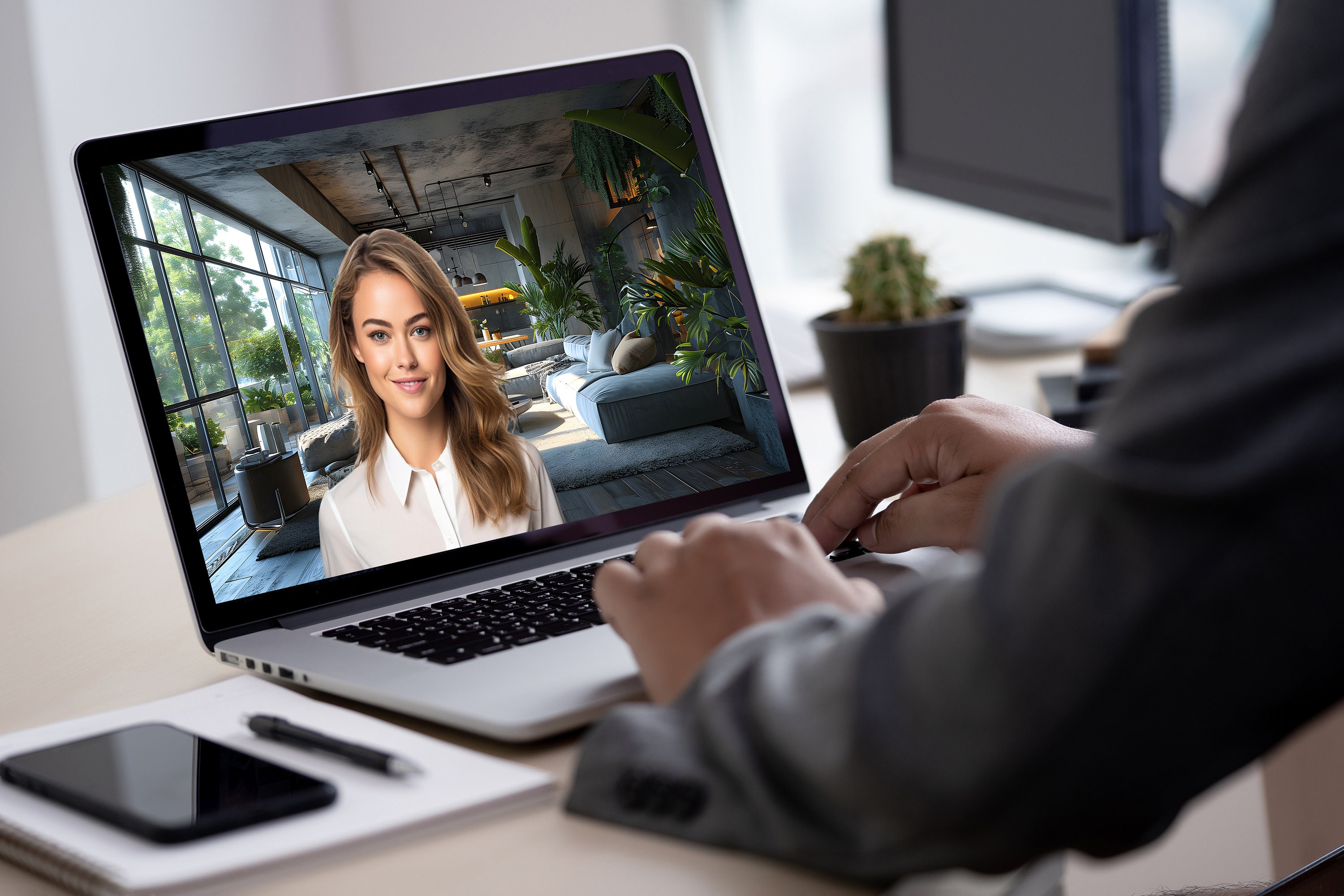 Zoom Background, Distinguished Open Apartment Zoom Background, Sunlight ...