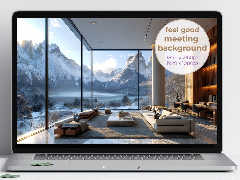 Patagonia Home Office - Mountain View & Modern Minimalist Virtual ...