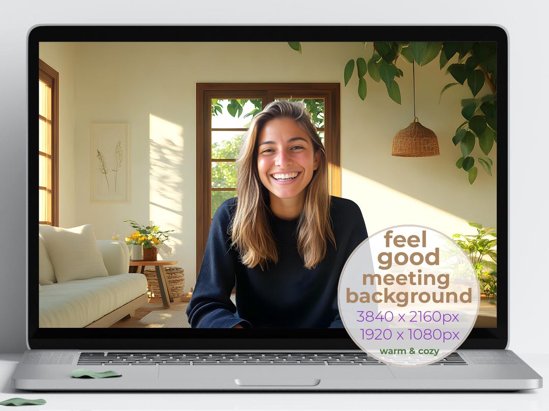 Zoom Background | Bright Vivid Living Room Zoom Background | Bright and ...