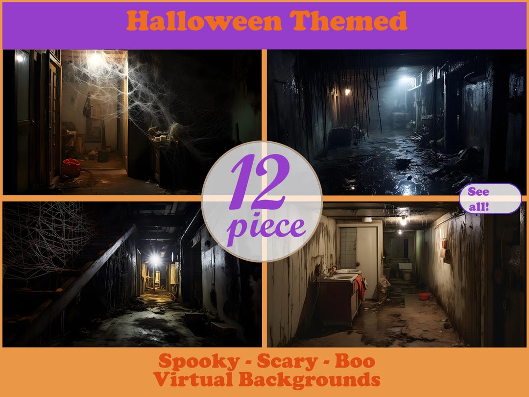 12 Spooky & Scary Halloween Virtual Backgrounds | Haunted Hallway ...