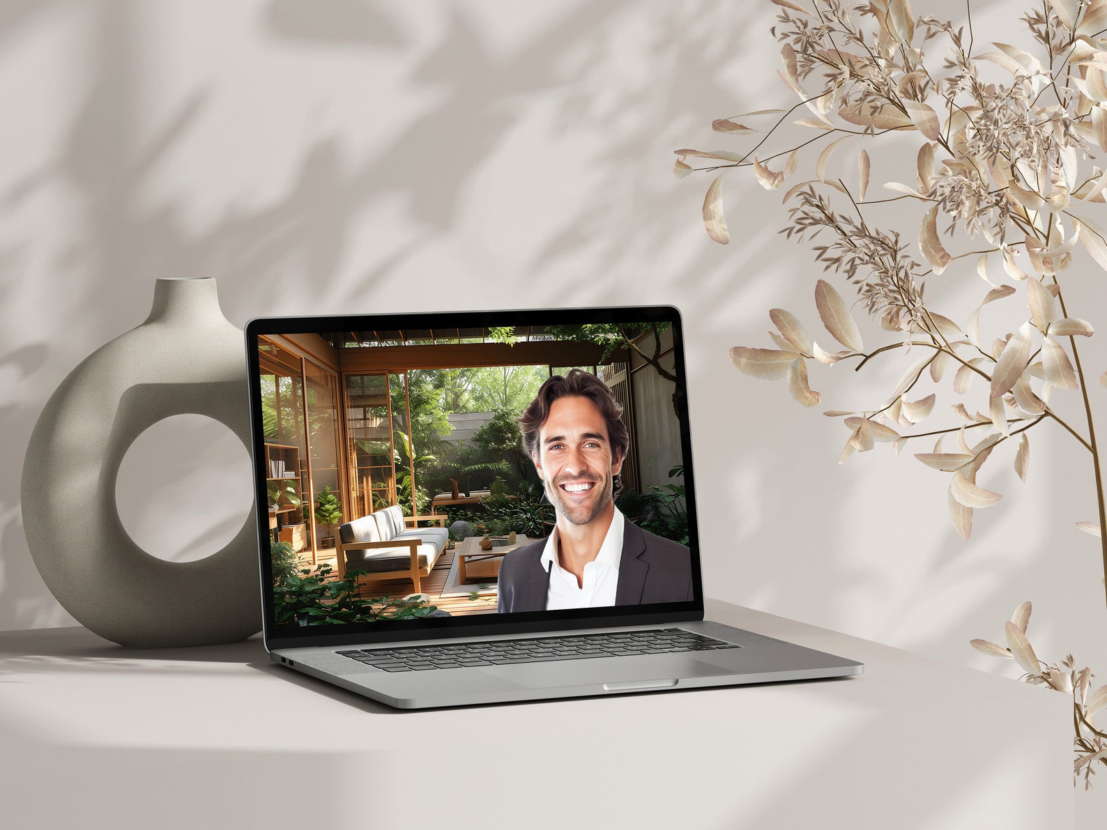 Zoom Background, Zen Zoom Background, Zen Home-office, Garden Virtual ...