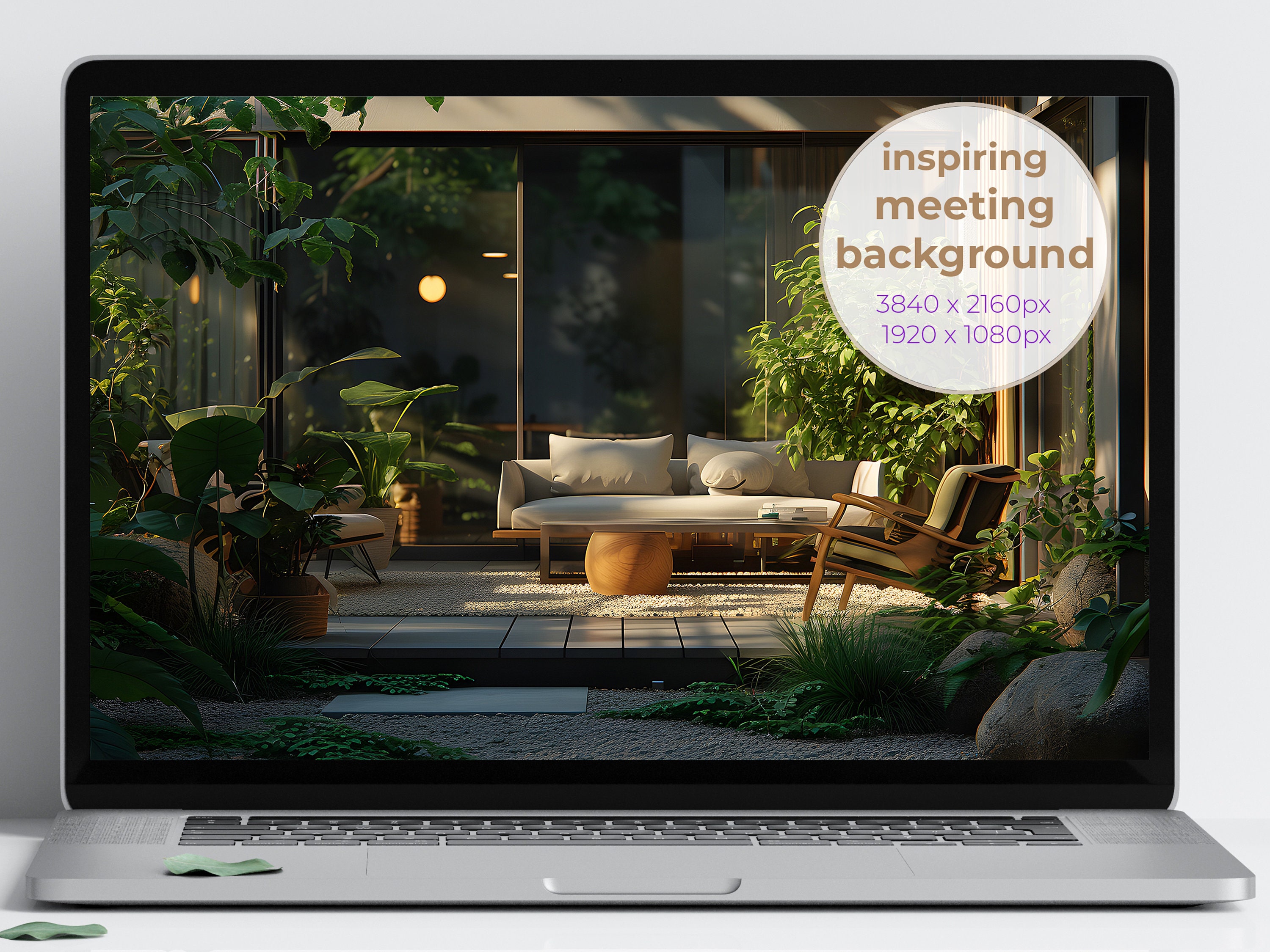 Zoom Background, Zen Zoom Background, Zen Home-office, Garden Virtual ...