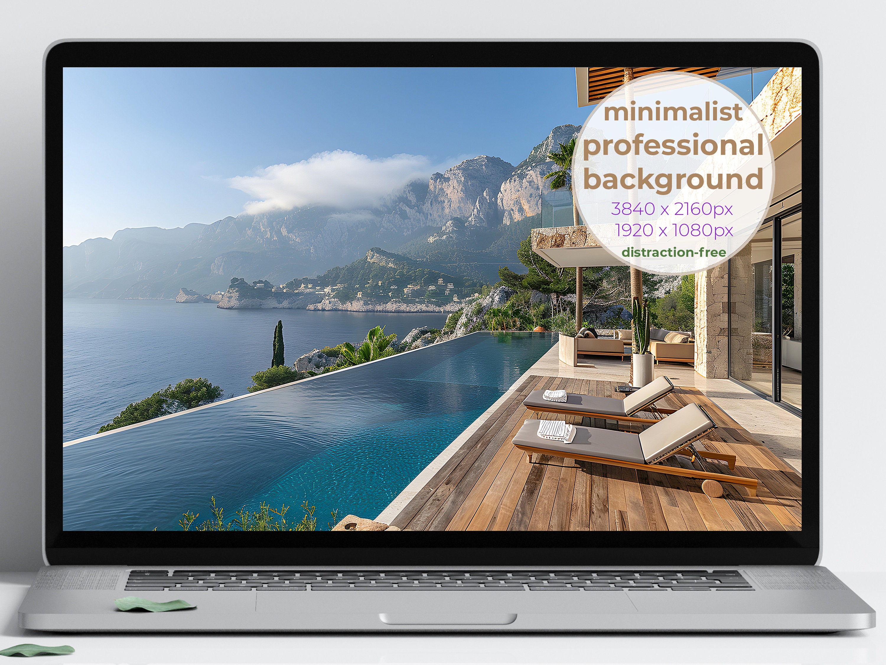 Zoom Background, Modern Luxury Home Zoom Background, Home Office ...