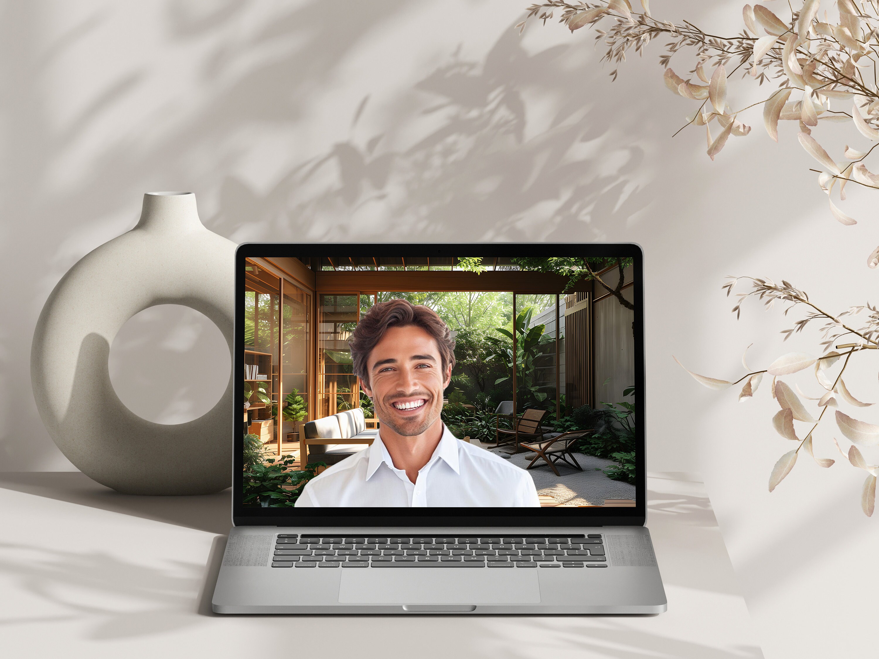 Zoom Background, Zen Zoom Background, Zen Home-office, Garden Virtual ...