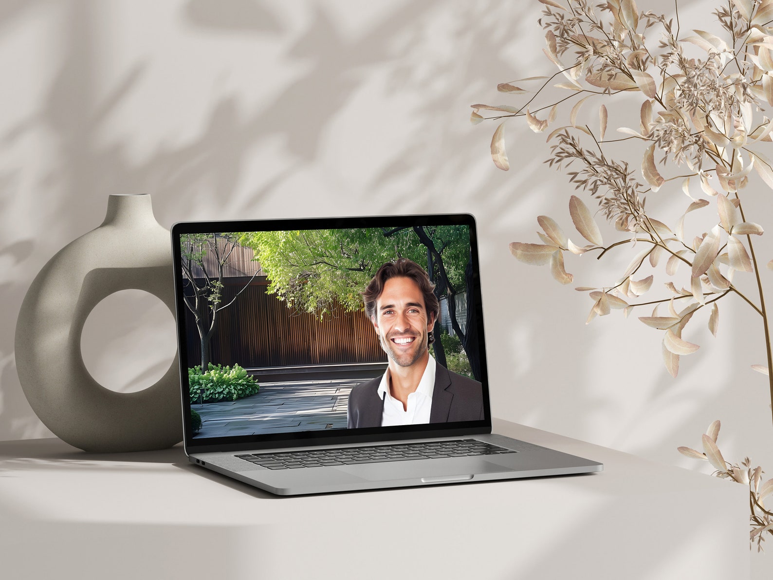 Zoom Background, Zen Zoom Background, Zen Home-office, Sunny Garden ...