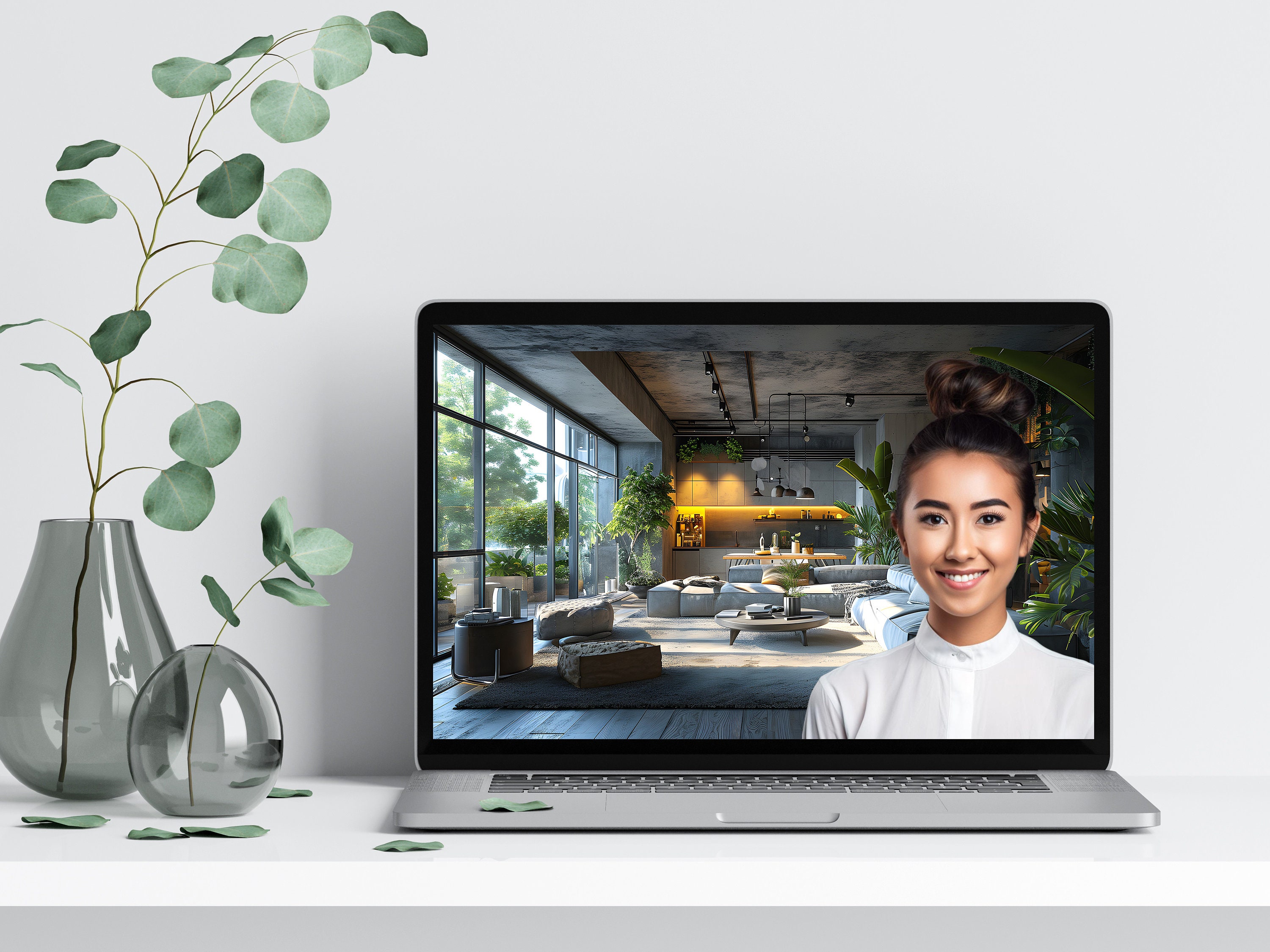 Zoom Background, Distinguished Open Apartment Zoom Background, Sunlight ...