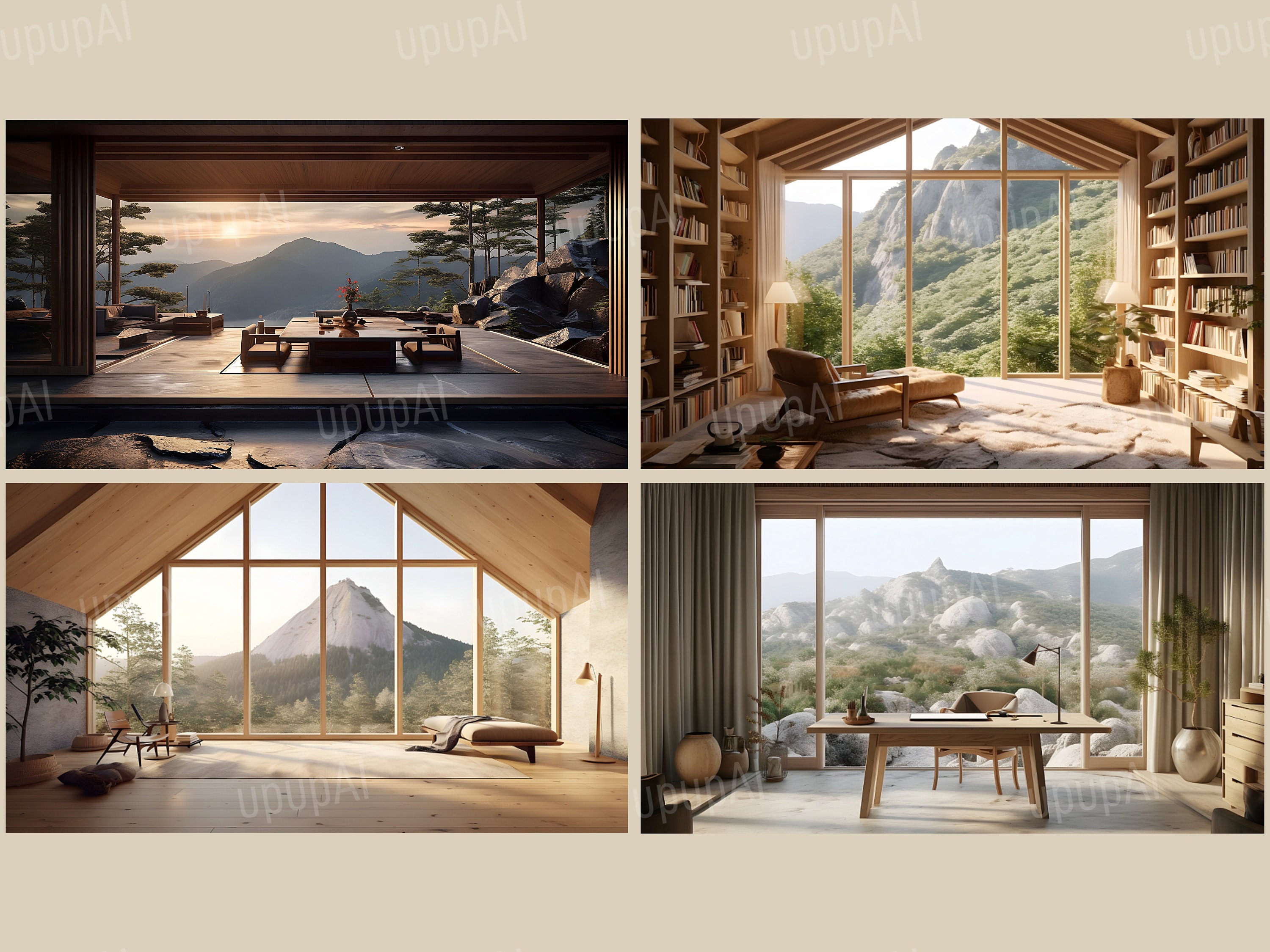 12 Japanese and Scandinavian-inspired Interior Backgrounds for Virtual ...