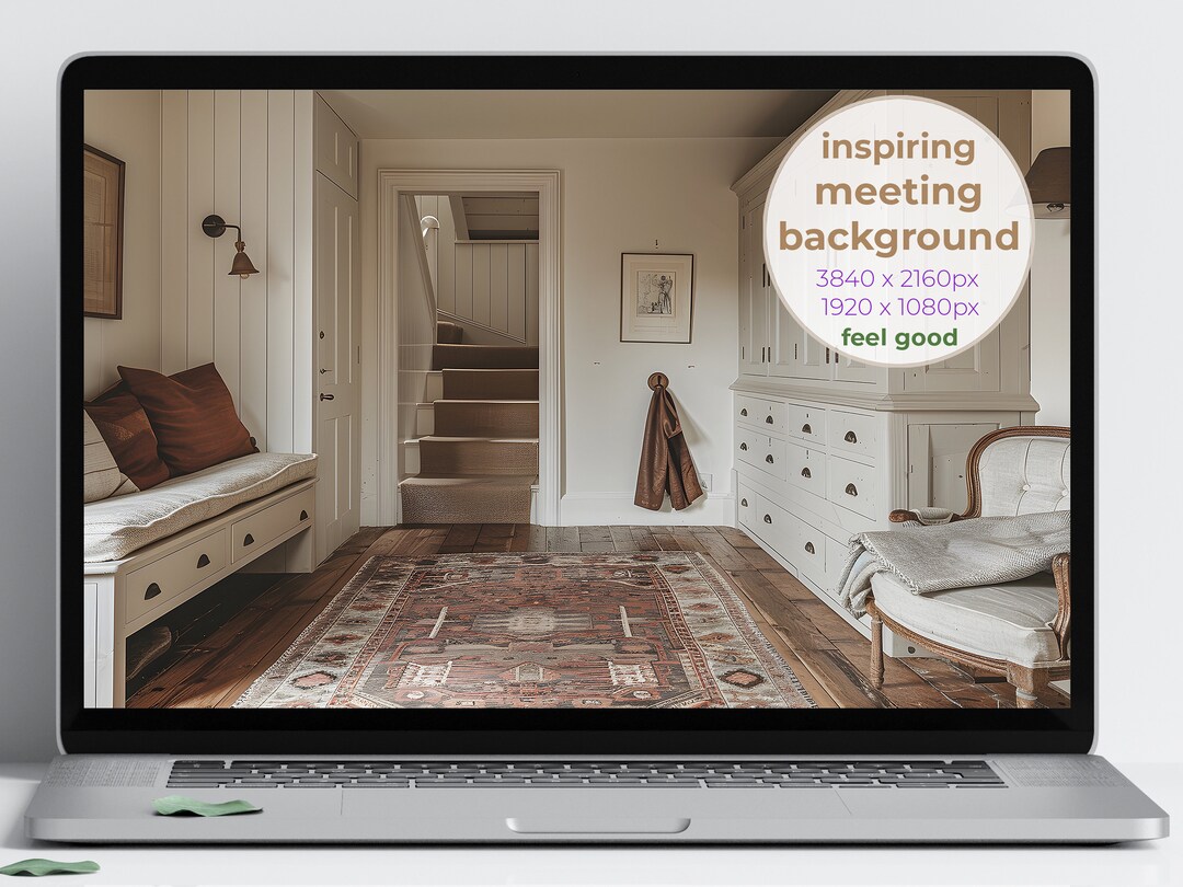 Buy Zoom Background, Cozy Hallway Virtual Background Inspiring Home ...