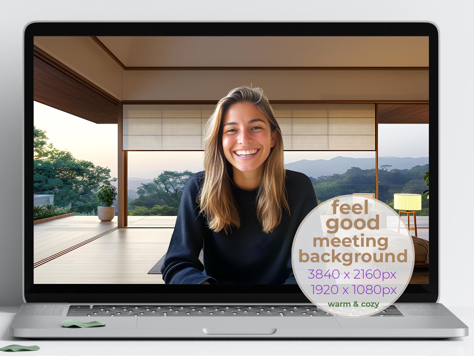 Zoom Background, Zen Zoom Background, Zen Home-office, Tranquility Virtual Background - Serene ...