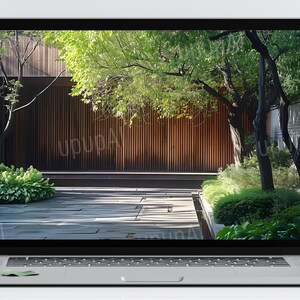 Zoom Background, Zen Zoom Background, Zen Home-office, Sunny Garden ...