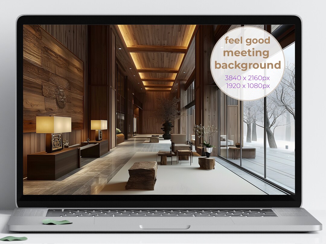 Winter Serenity: Minimalist Hotel Lobby Backgrounds & Snowy Landscapes ...