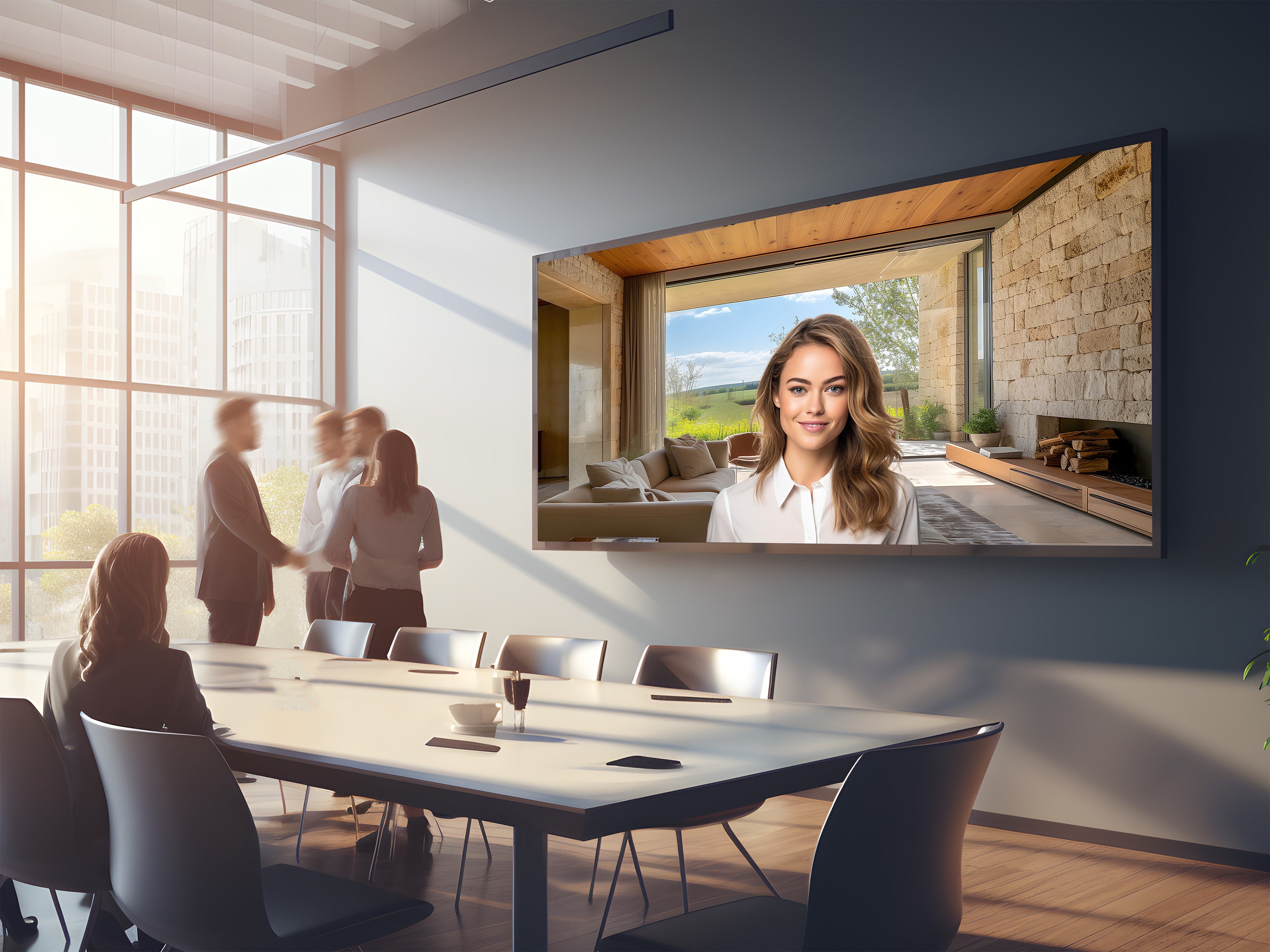 Zoom Background, Modern Apartment Zoom Background, Tuscany Living Room ...