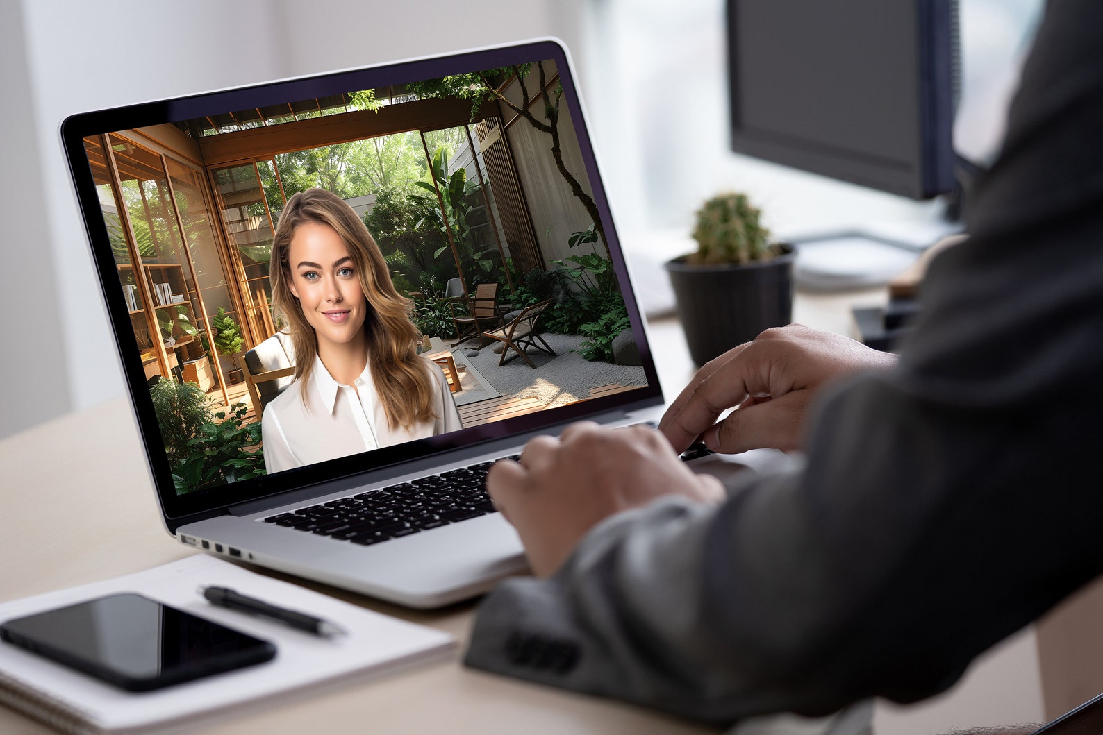 Zoom Background, Zen Zoom Background, Zen Home-office, Garden Virtual ...