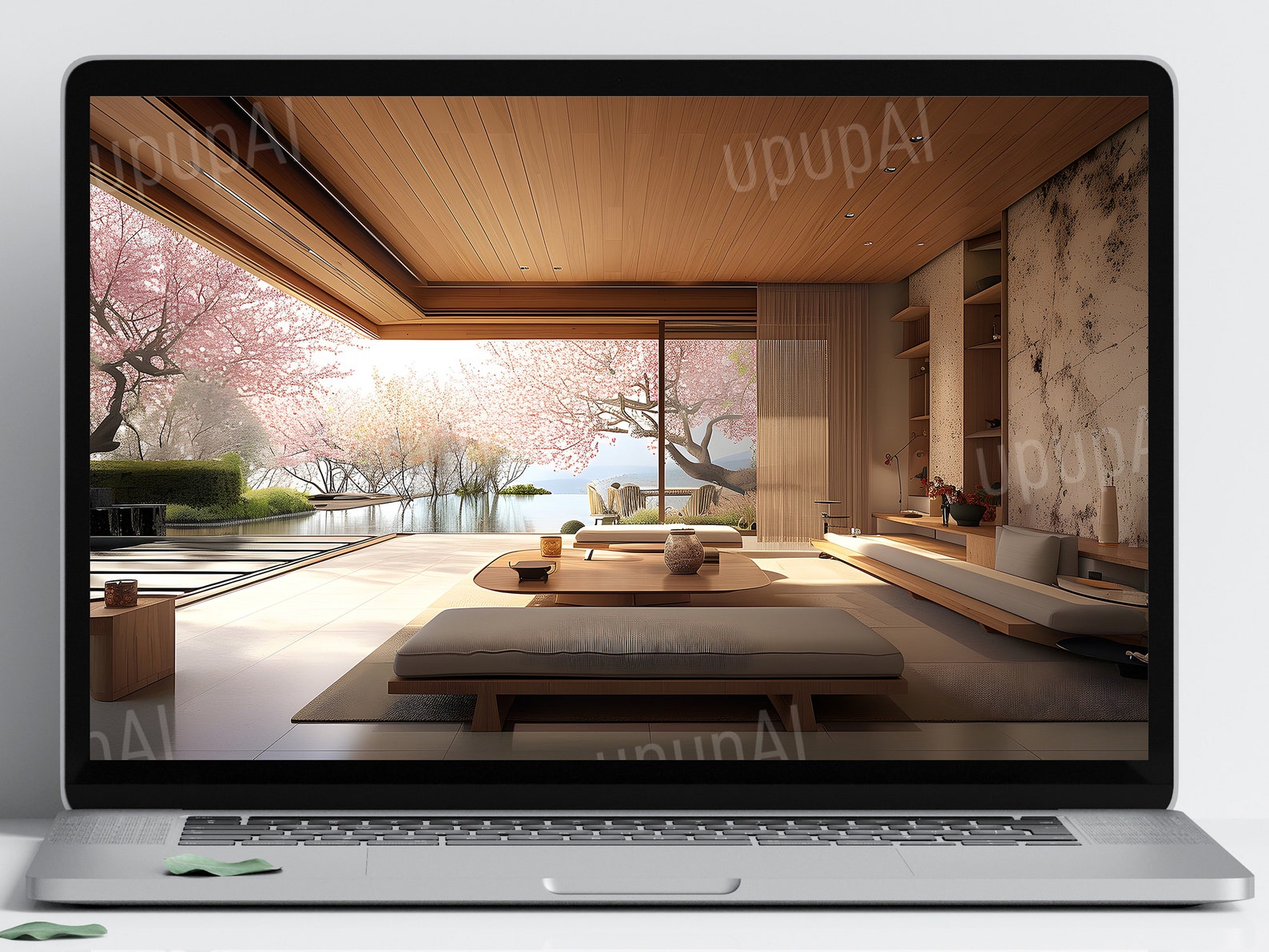 Cherry Tree View Zoom / Teams Background: Modern Apartment (digital ...