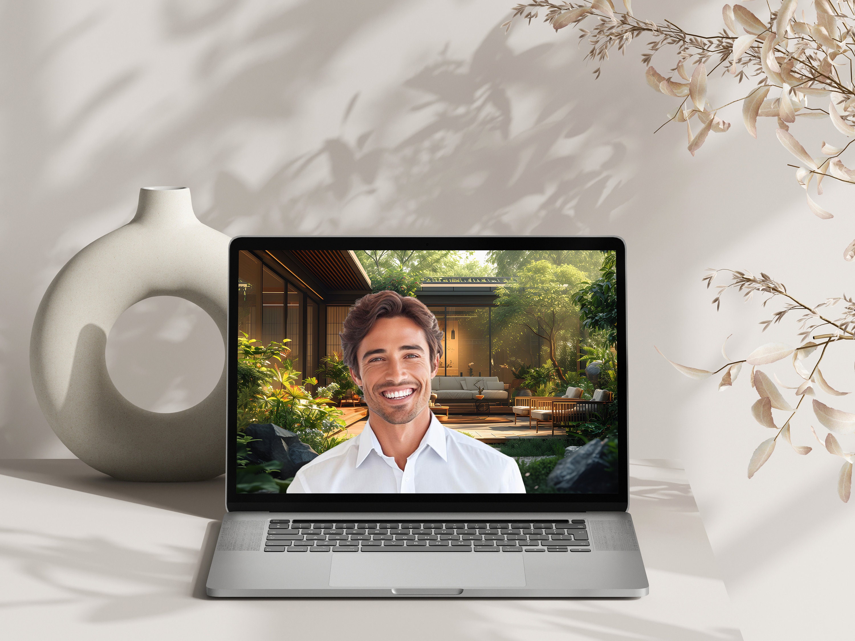 Zen Garden Zoom Background: Serene Japanese Courtyard (digital Download ...