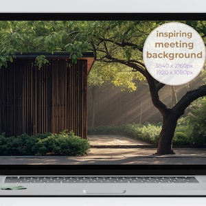 Zoom Background, Zen Garden Zoom Background, Therapist Zoom, Spiritual ...