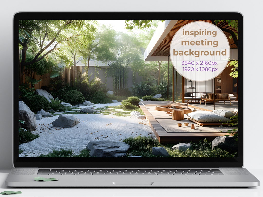 Zoom Background, Zen Zoom Background, Zen Home-office, Sunny Japanese ...