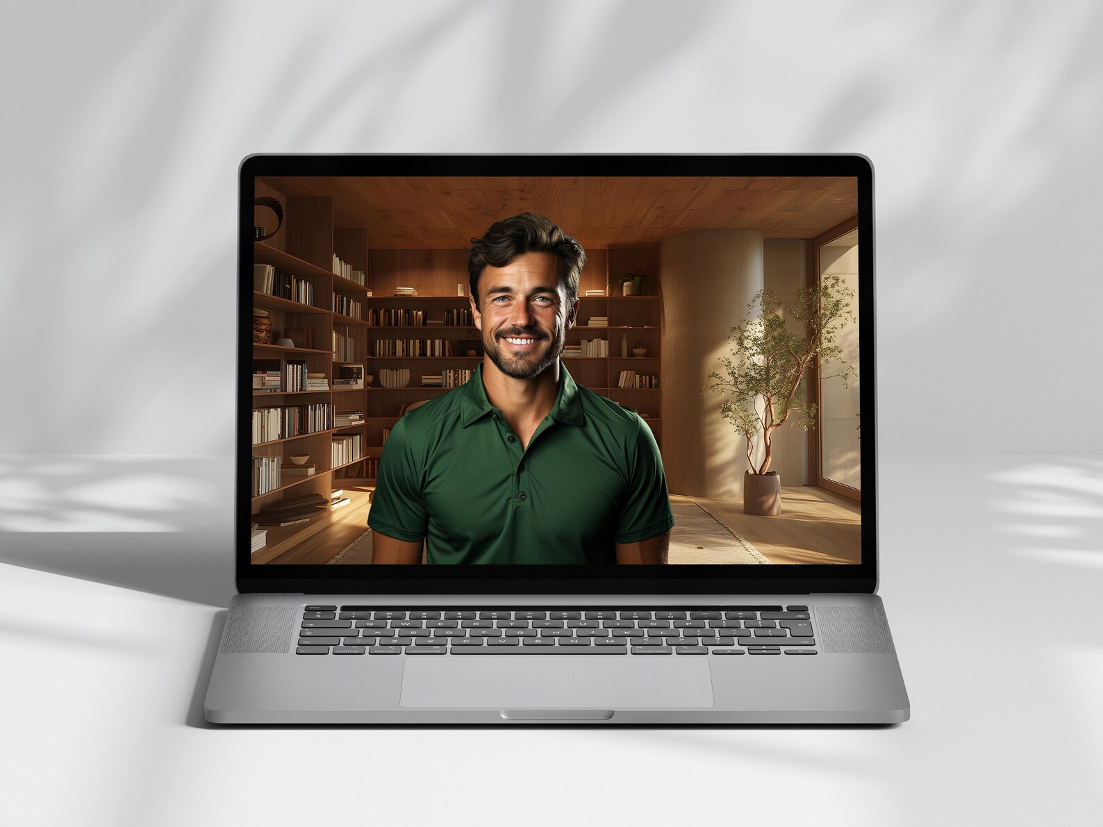 Serenity Zoom Background With Cozy Library & Warm Lighting, Zoom ...