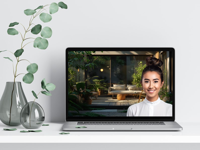 Zoom Background, Zen Zoom Background, Zen Home-office, Garden Virtual ...