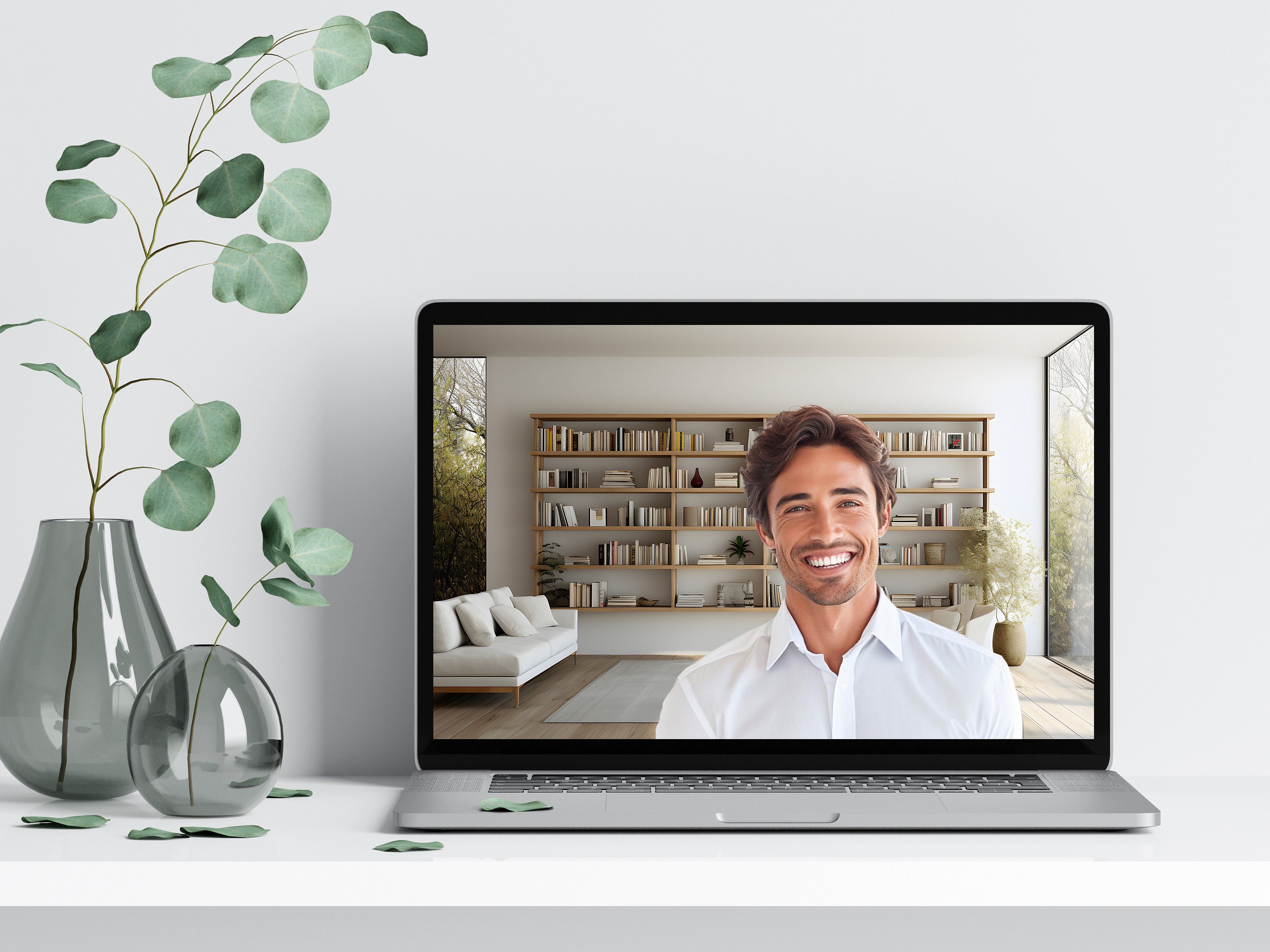 12 Zoom Backgrounds: Minimalist Modern Home Office, Distraction-free ...