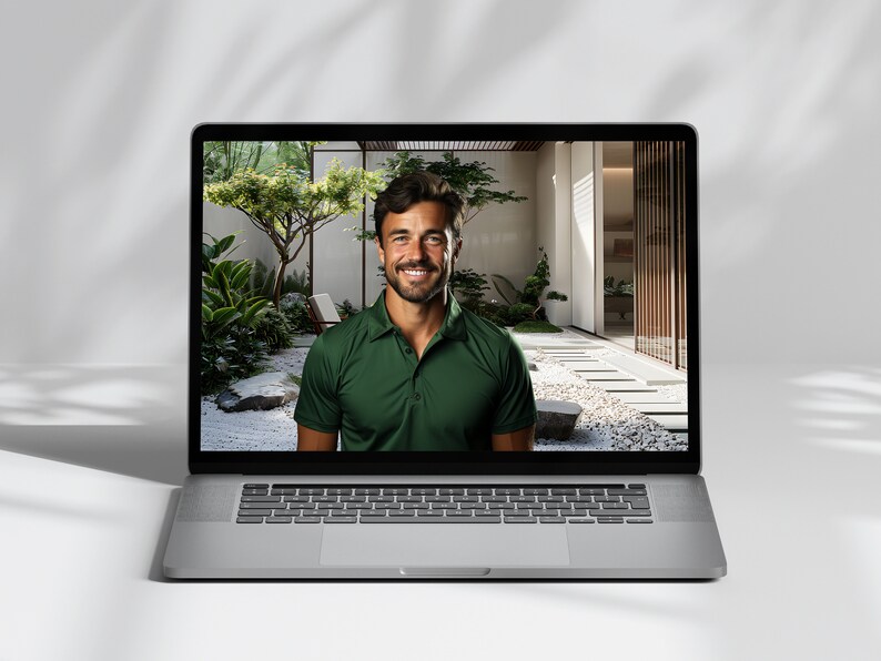 Zoom Background, Zen Zoom Background, Zen Home-office, Peaceful Garden ...