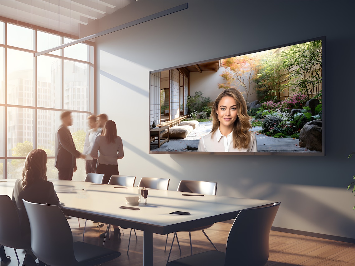 Arrière-plan zoom, arrière-plan zoom zen, bureau zen à domicile ...