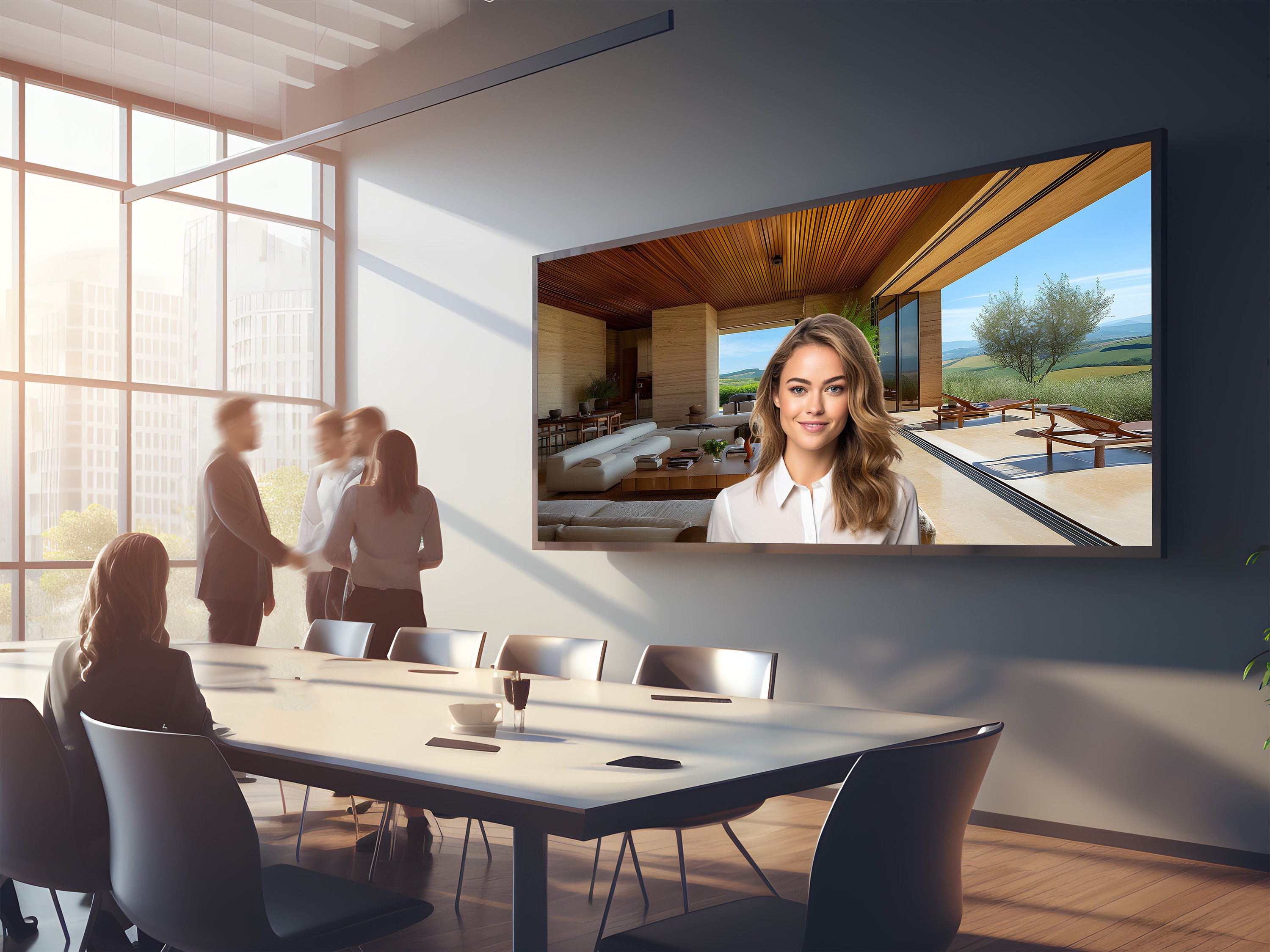 Zoom Background, Modern Apartment Zoom Background, Tuscan Living Room ...