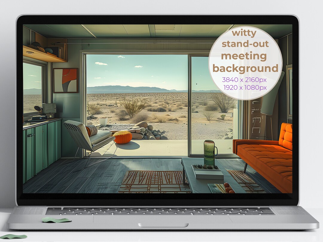 Witty Stand-out Meeting Background | Vintage 1970s Mobile Home Backdrop ...