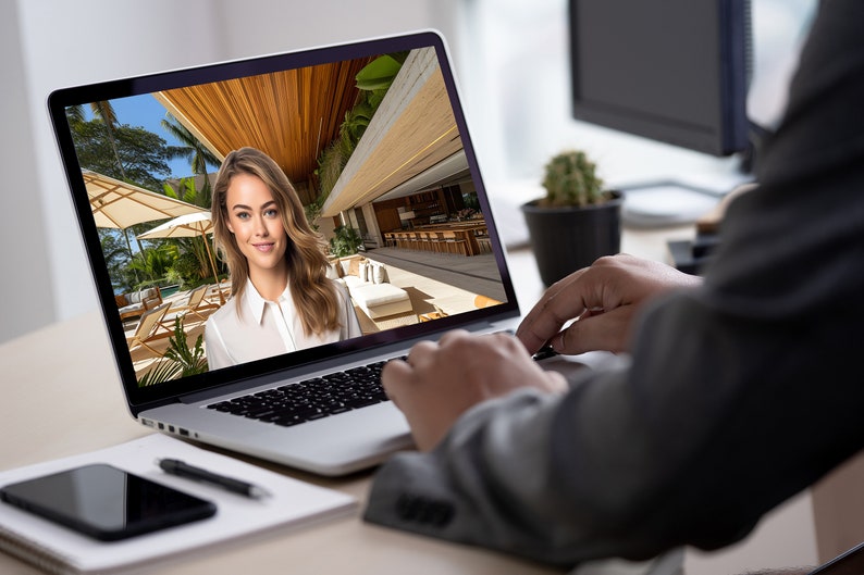 Zoom Background, Modern Apartment Zoom Background, Parasol Terrace ...