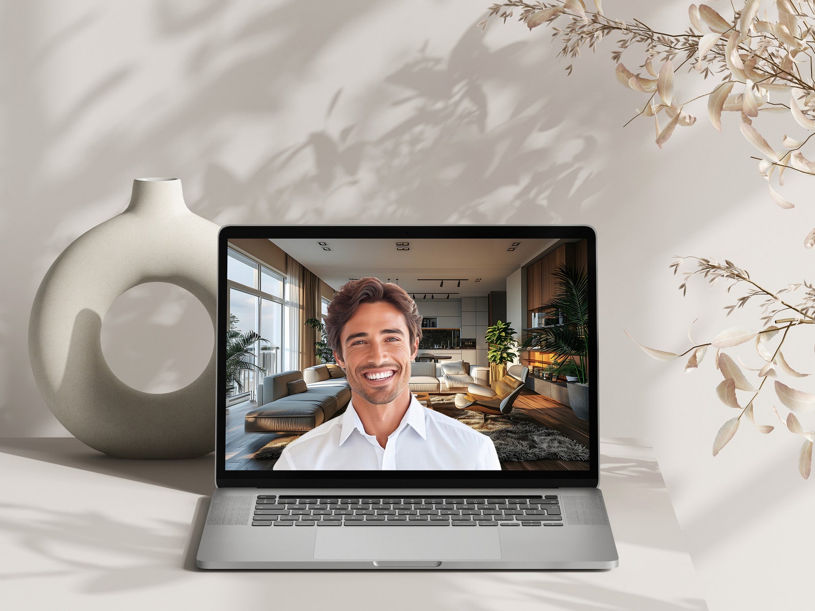 Zoom Background, Inviting Open Apartment Zoom Background, Sunlight ...