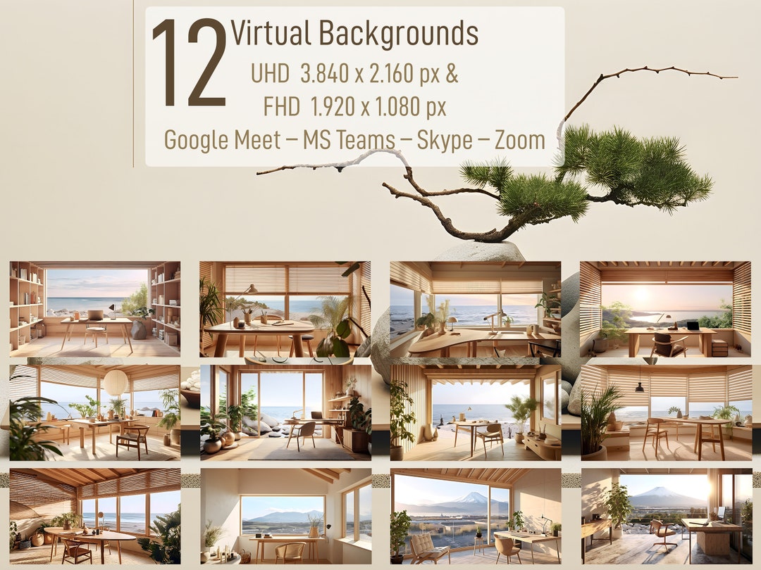 Coastal Tranquility - 12 Elegant Beach House Virtual Backgrounds for a ...