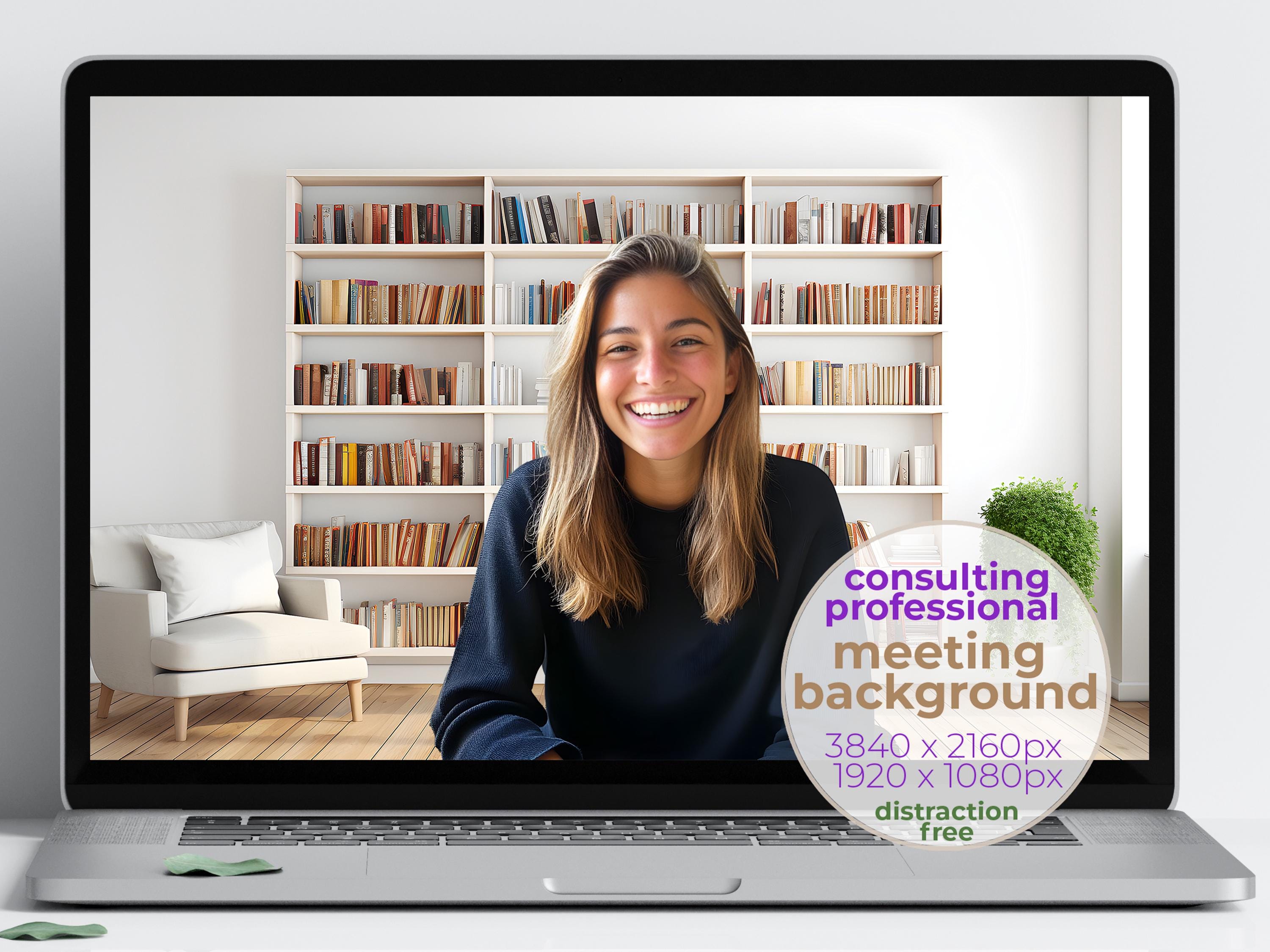 Zoom Background | Serene Sofa Virtual Background | Minimalist Living ...