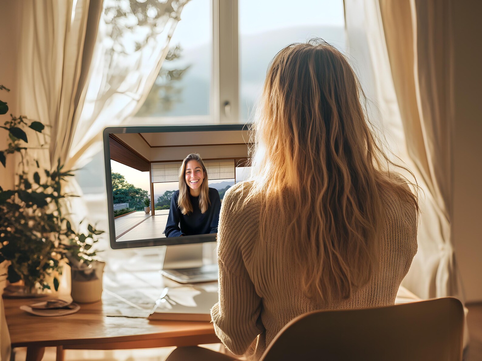 Zoom Background, Zen Zoom Background, Zen Home-office, Tranquility Virtual Background - Serene ...