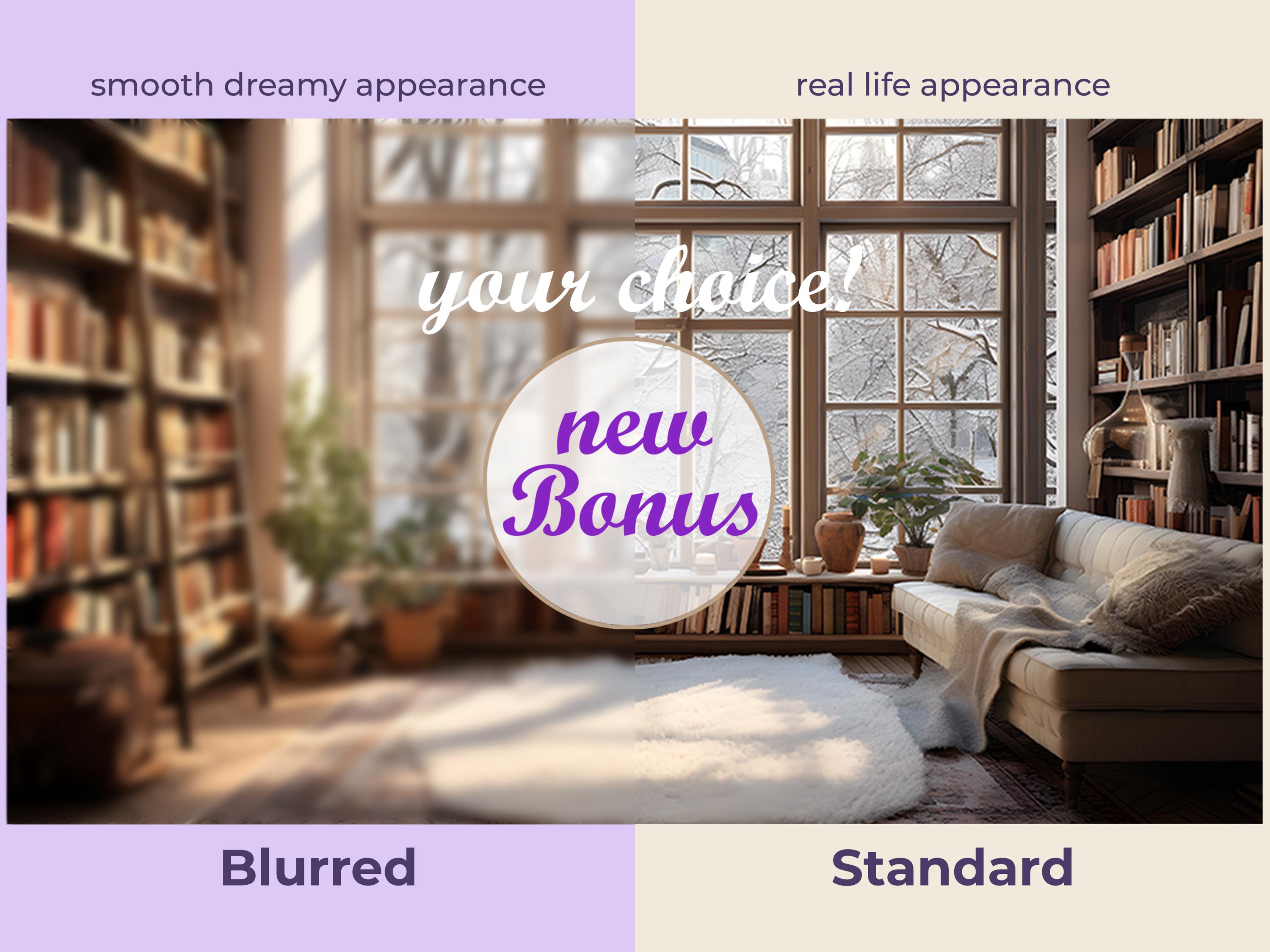 Cozy Library Zoom Background: All 4 Seasons Virtual Office (digital ...