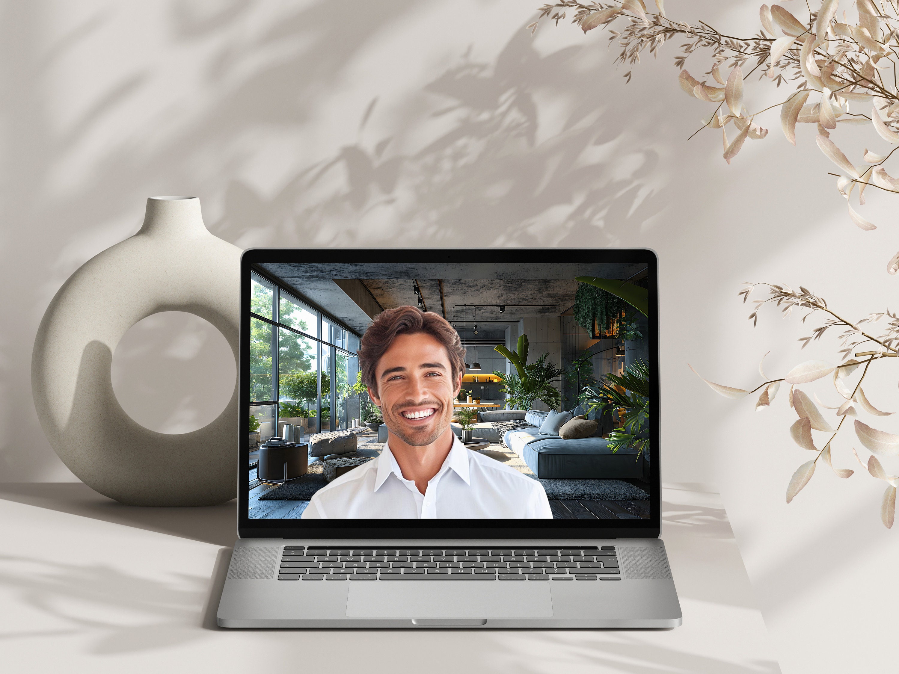 Zoom Background, Distinguished Open Apartment Zoom Background, Sunlight ...