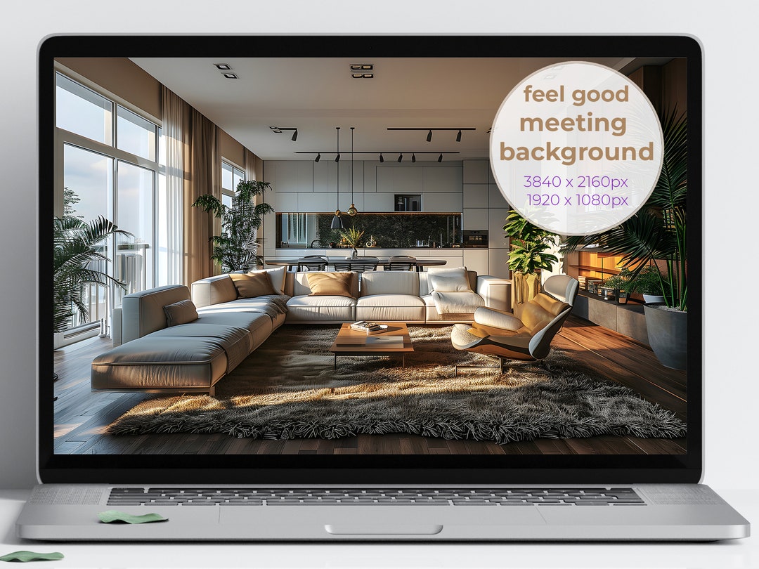 Zoom Background, Inviting Open Apartment Zoom Background, Sunlight ...