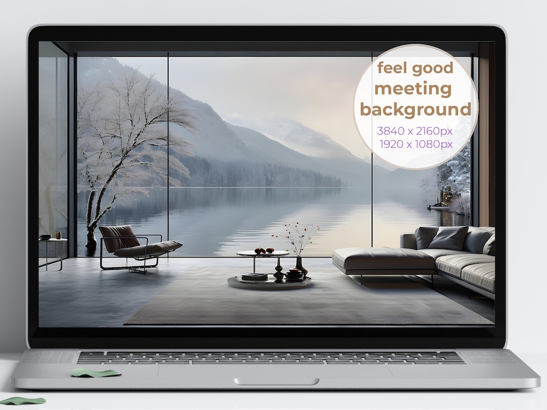 Zoom Background, Serene Lakeside Zoom Background, Afternoon Living Room ...